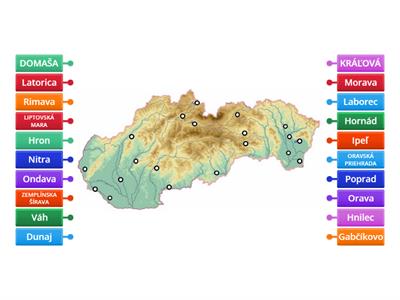 Slepá mapa slovenska - Učebné zdroje