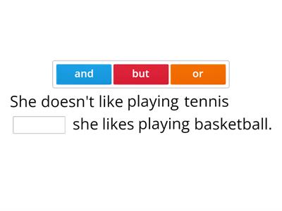 And but or conjunctions - Teaching resources