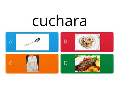 Vocabulario El restaurante - Recursos didácticos