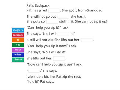 Grade 1 cloze - Teaching resources