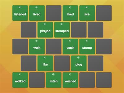 Past simple memory game - Recursos didácticos