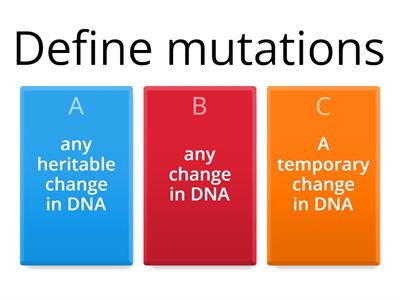 Mutations - Teaching resources