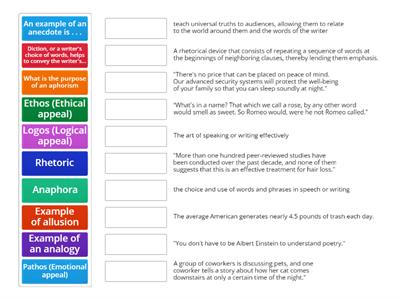 Rhetorical devices - Teaching resources