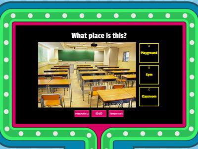 School places wheel - Recursos didácticos