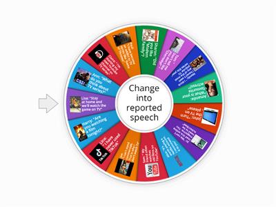 Reported speech wordwall - Recursos didácticos