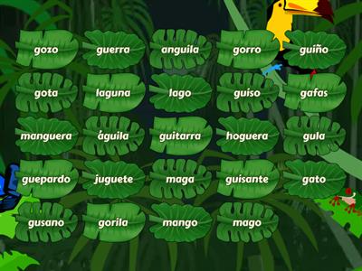 Silabas con ga gue gui go gu - Teaching resources