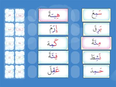 Words with fatha and kasra - Teaching resources