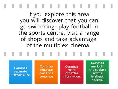 Commas - Teaching resources