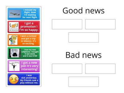 Good news or bad news - Recursos didácticos