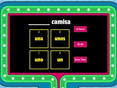 Un una unos unas - Teaching resources