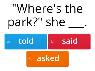 Say tell ask - Recursos de ensino