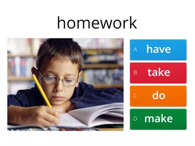 Make take have do - Учебные ресурсы