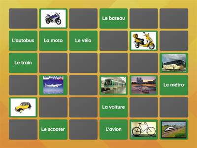 Moyens de transport - Teaching resources