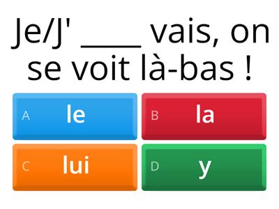 Pronoms cod coi - Ressources pédagogiques