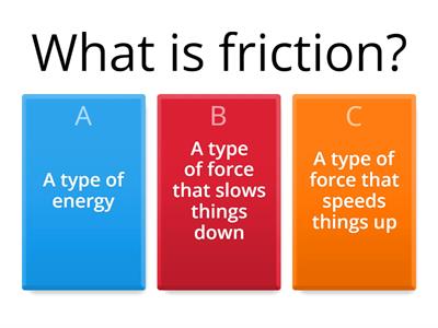Friction - Teaching resources