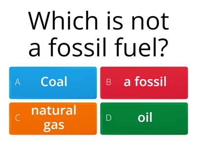 Fossil fuels - Teaching resources
