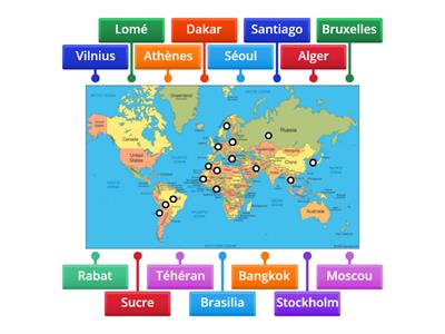 Les capitales du monde - Recursos didácticos