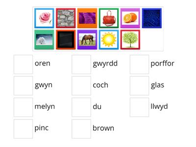Cymraeg lliwiau - Teaching resources