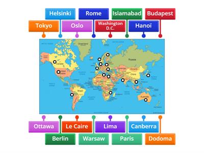 Les capitales du monde - Recursos didácticos