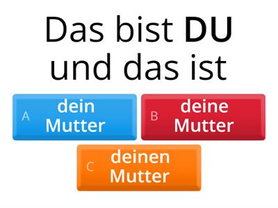 Mein dein ihr sein - Unterrichtsmaterialien