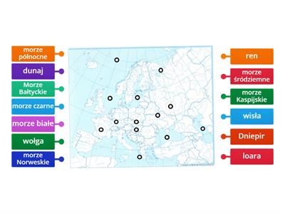 Morza mapa swiata - Materiały dydaktyczne