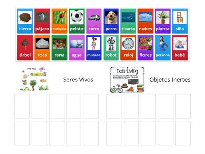 Seres vivos y seres inertes - Recursos didácticos