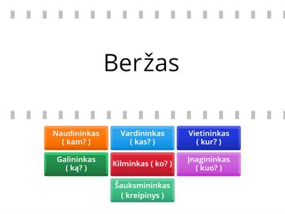 Daiktavardziu linksniavimas - Mokymo ištekliai