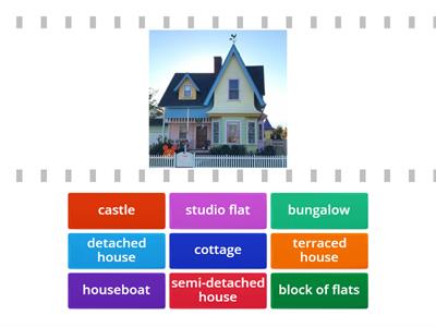 English Types of houses - Teaching resources