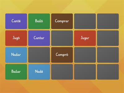 Juego de verbos en ingles - Recursos didácticos