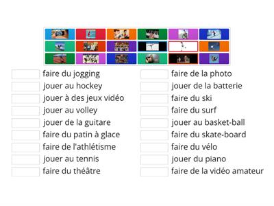 Les passe temps - Teaching resources