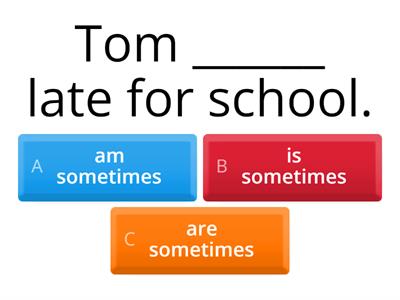 Always usually sometimes never - Teaching resources