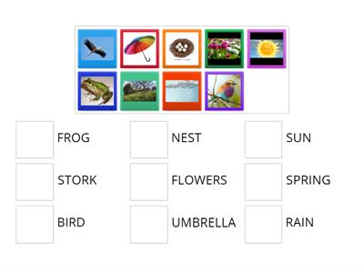 Spring wordwall - Materiały dydaktyczne