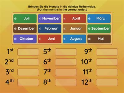 Monate - Teaching resources