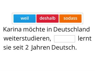 Deshalb sodass - Unterrichtsmaterialien