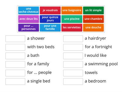French Booking a hotel room in - Teaching resources