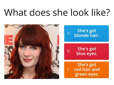 What does he or she look like - Recursos de ensino