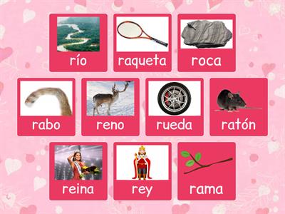 Palabras con r inicial - Recursos didácticos