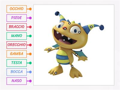Le parti del corpo memory - Recursos didácticos