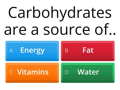 Carbohydrates - Teaching resources