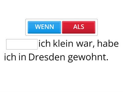 Als wenn sätze - Unterrichtsmaterialien