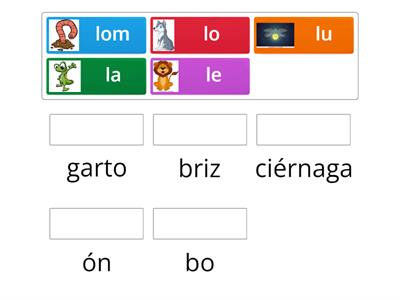 Silabas con la letra l - Recursos didácticos