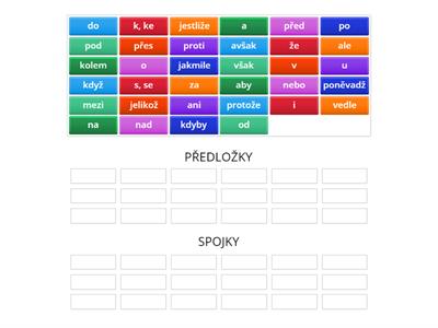 Předložky spojky příslovce - Výukové zdroje