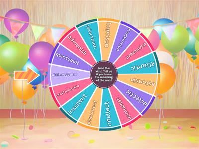 Syllable wheel - Teaching resources