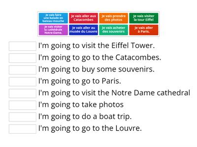 Quest ce que tu vas faire a paris - Teaching resources