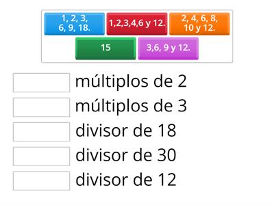 Divisores - Recursos didácticos
