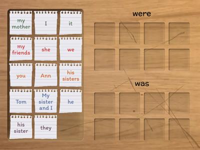 Was were game - Teaching resources