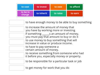 Ef money verbs - Учебные ресурсы