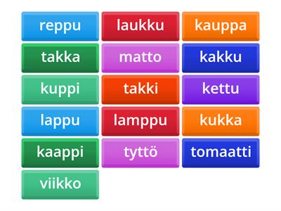 Monikko t - Tehtävät