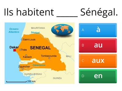 Prépositions pays - Teaching resources