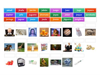 Ja j ji jo ju - Recursos didácticos
